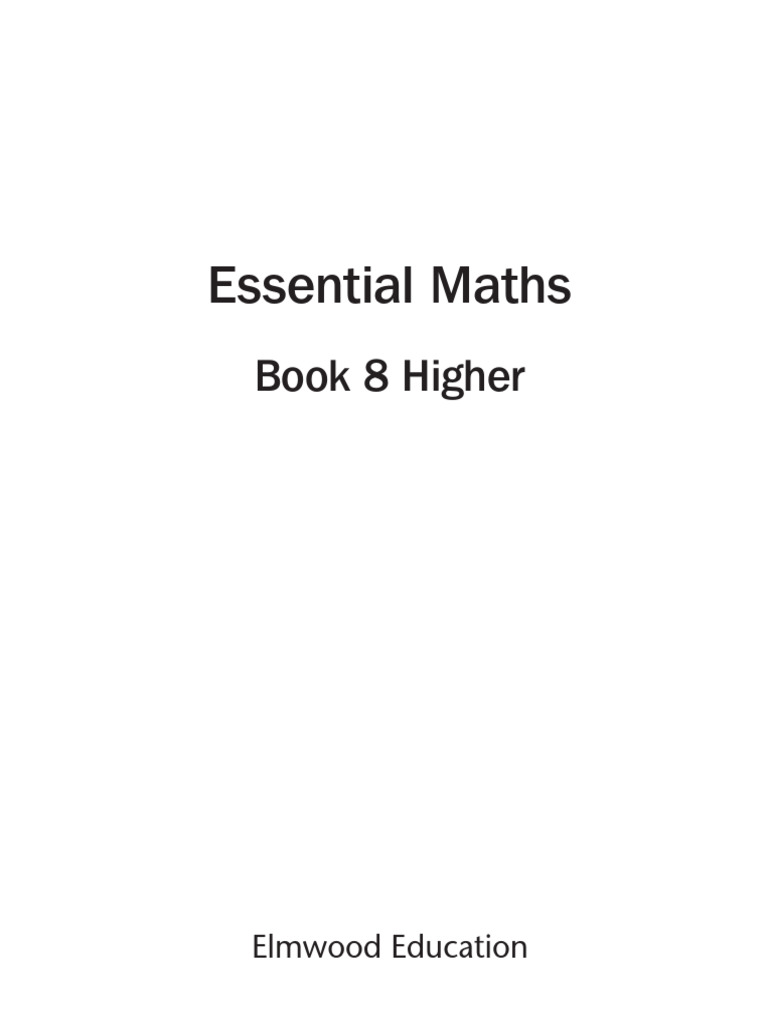 Essential Maths Book 8 Higher Emlwood Education | PDF | Triangle ...