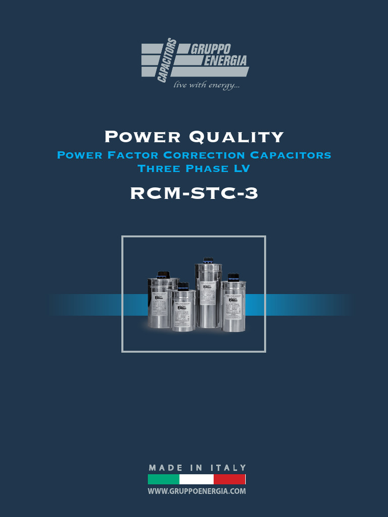 LV 3 Phase Capacitors STC | PDF | Capacitor | Electrical Engineering