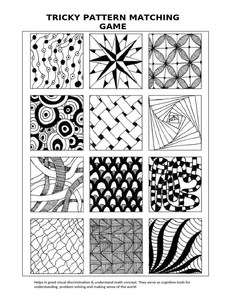 Tricky Pattern Matching Game | PDF