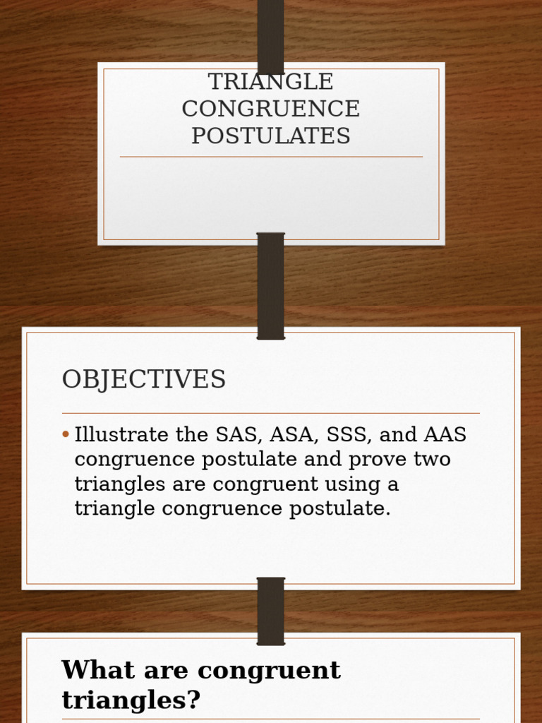 Triangle Congruence Postulates | PDF | Triangle Geometry | Geometric Shapes
