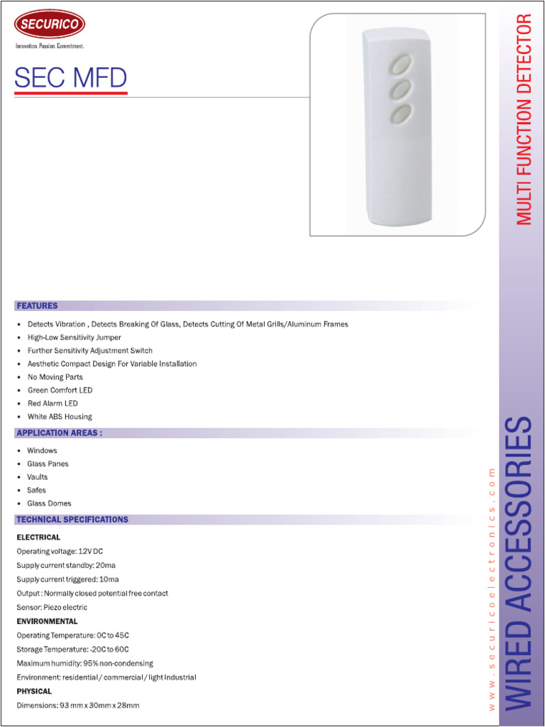 SEC-MFD (Multi Function Detector | PDF