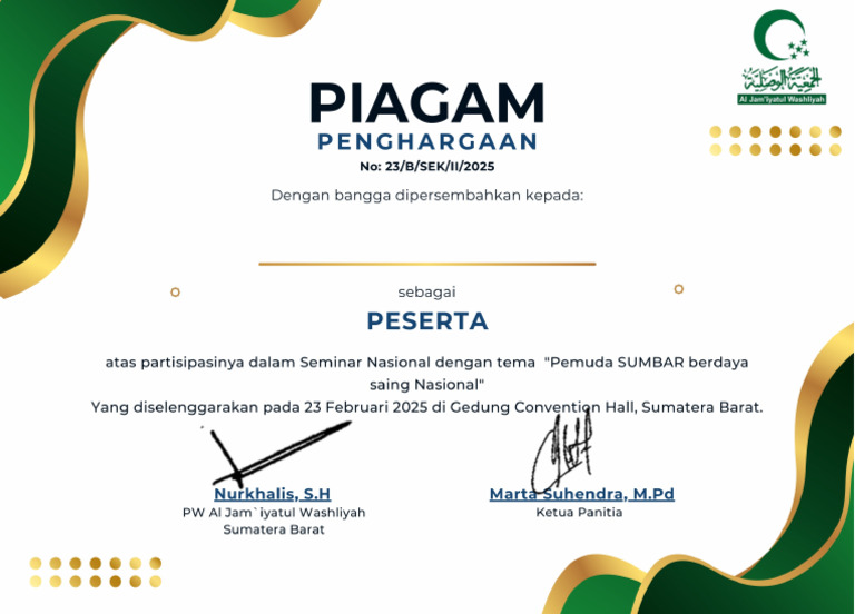 Sertifikat HIMMAH | PDF