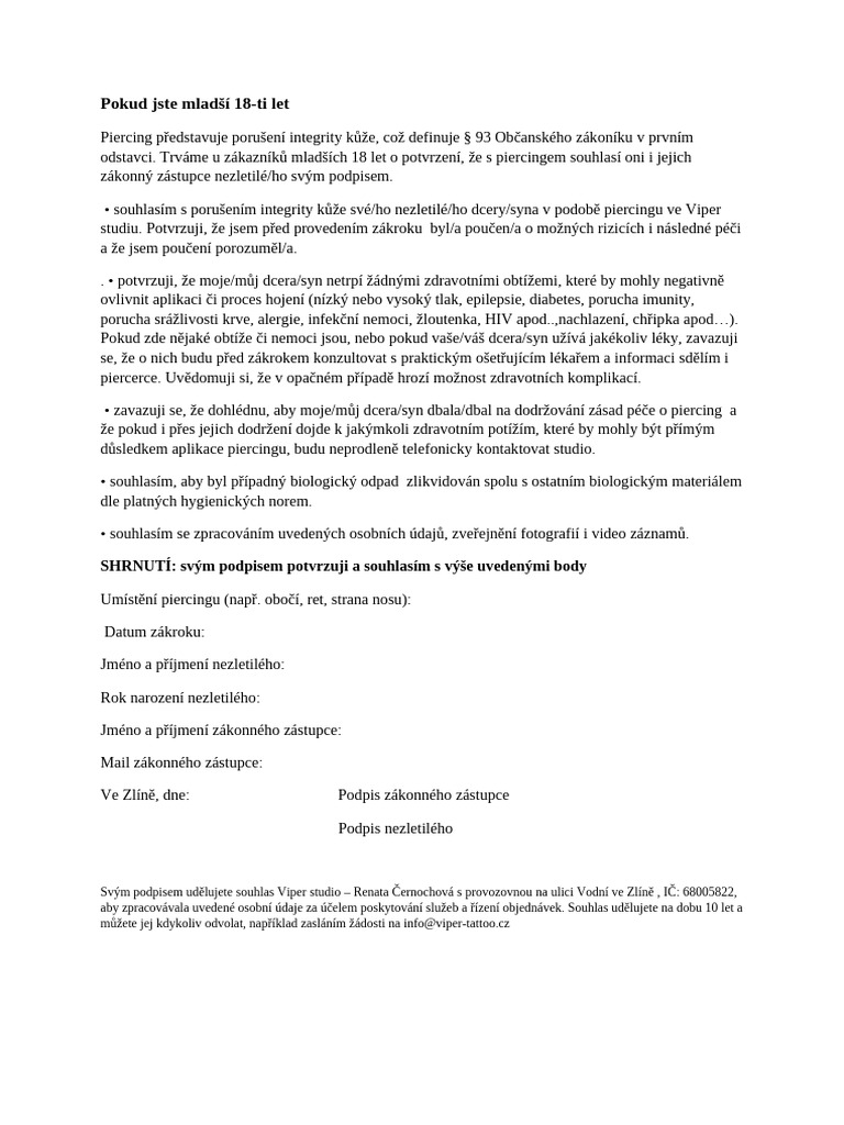 Pokud Jste Mladší 18 2021 | PDF