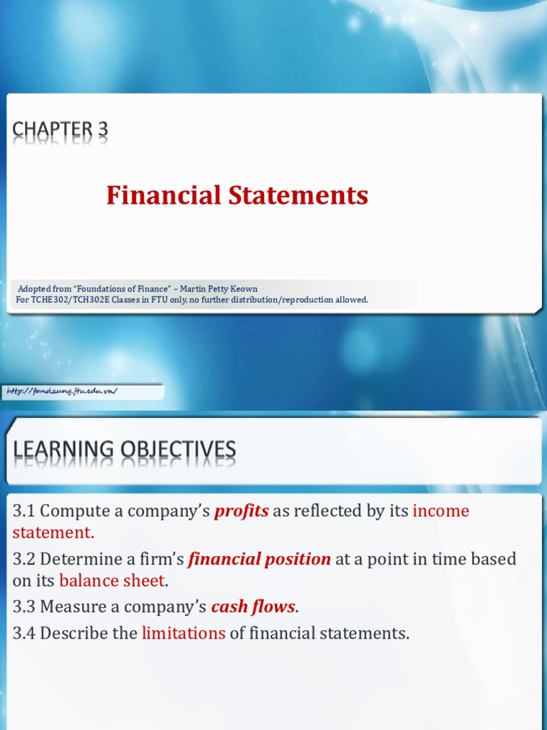 C3 - Financial Statements | PDF | Equity (Finance) | Expense