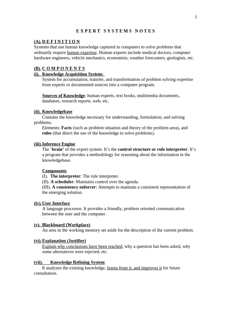 Expert Systems and NLP Notes | PDF | Semantics | Parsing
