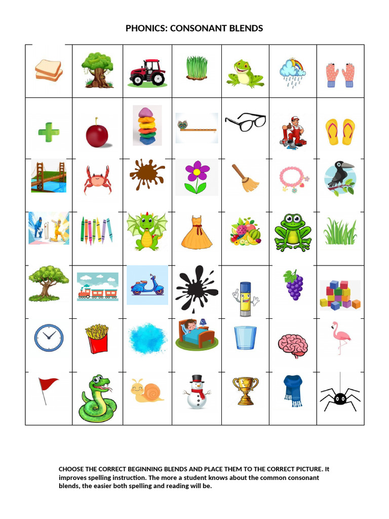 Consonant Blend | PDF