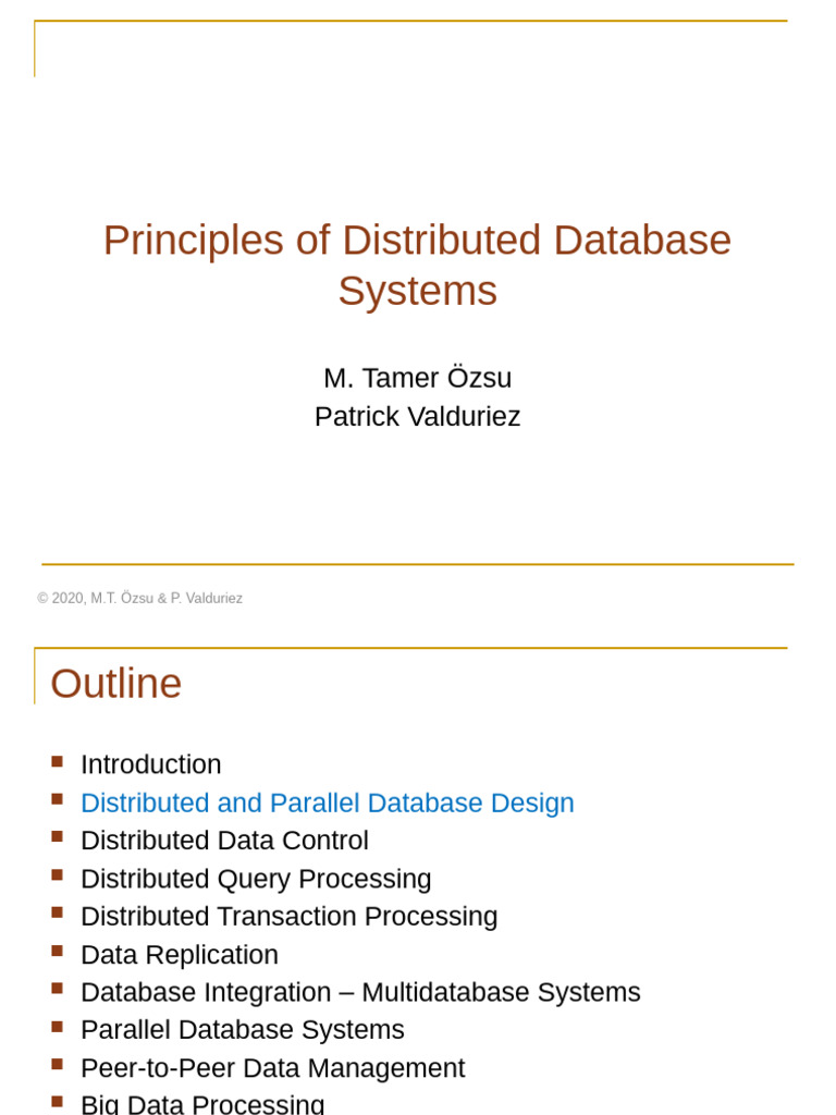 Principles of Distributed Databases | PDF | Databases | Information Technology