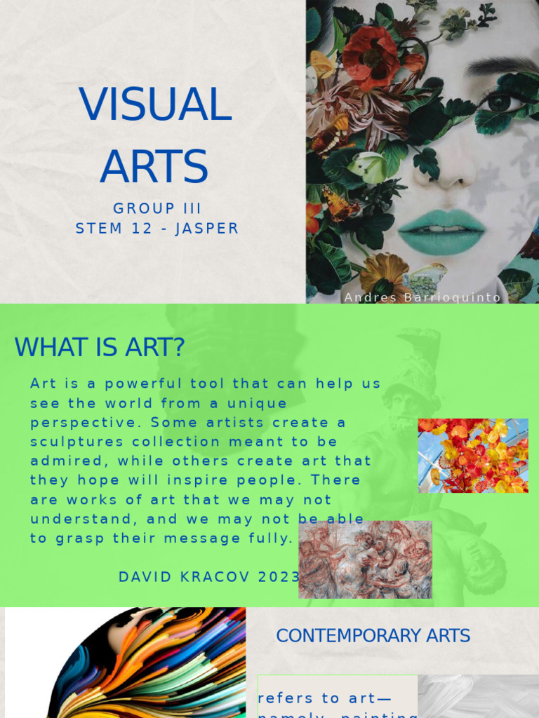 Visual Arts. Con - ARTS PPT DGC | PDF | The Arts