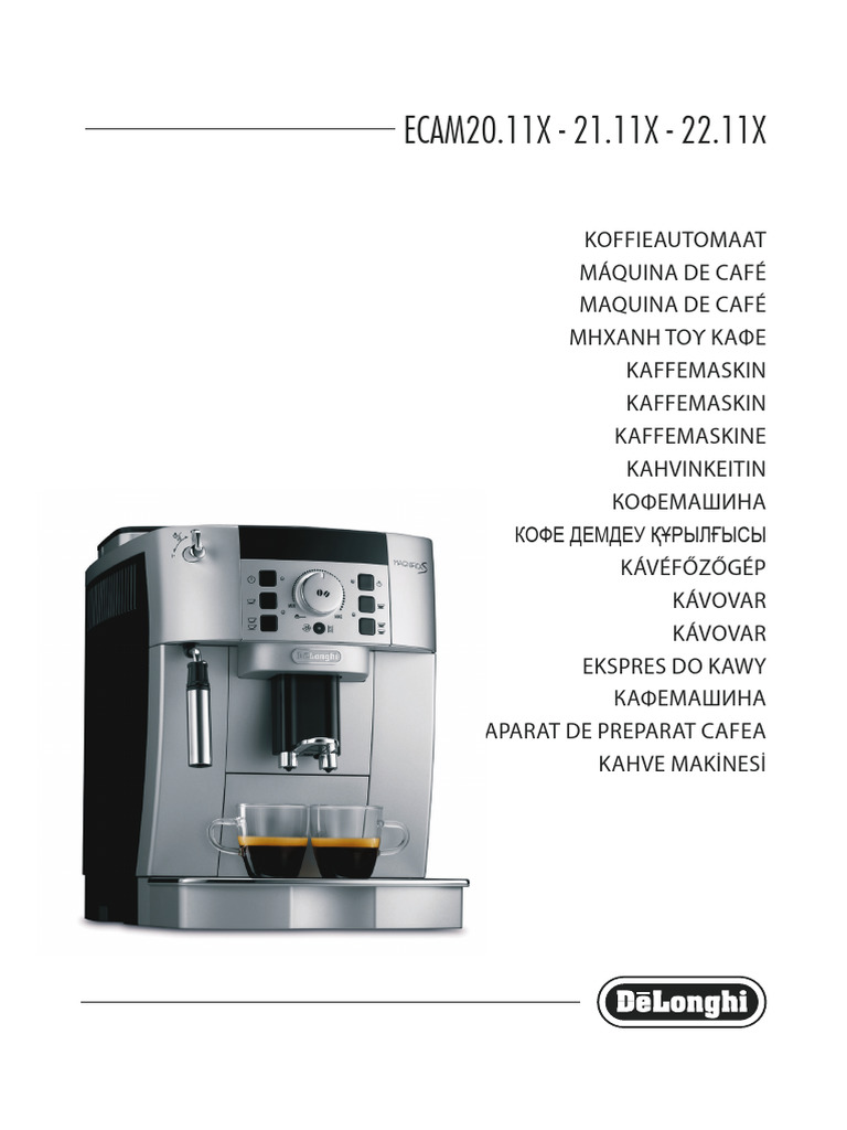 Delonghi Coffee Machine Manual | PDF