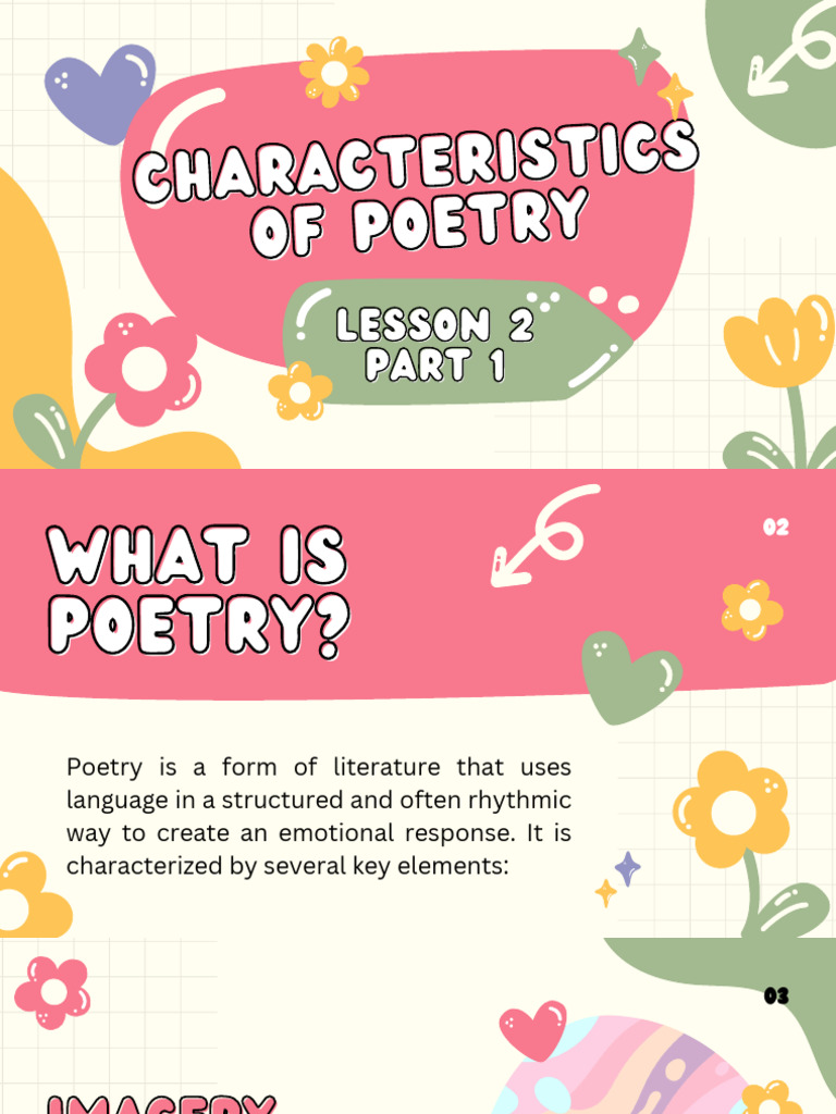 Pink Cute Playful Creative Portfolio Presentation | PDF | Metre (Poetry ...