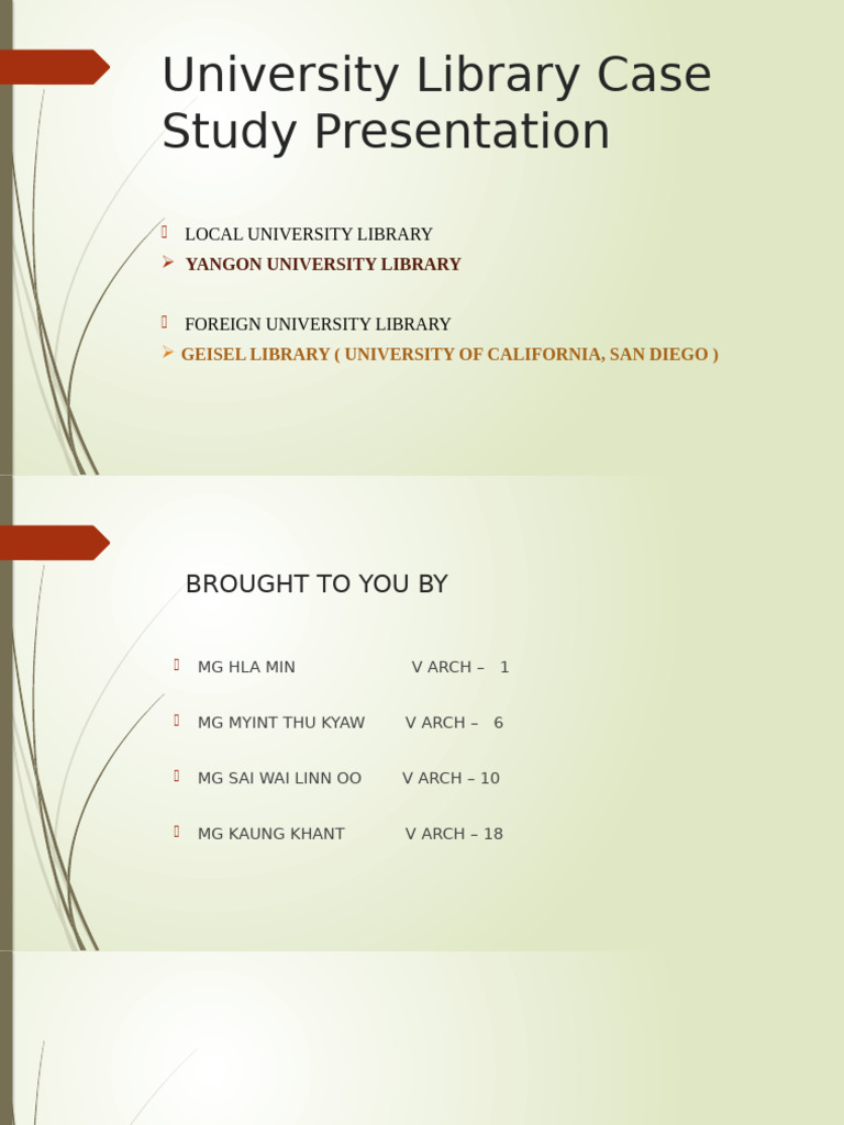 University Library Case Study Presentation | PDF