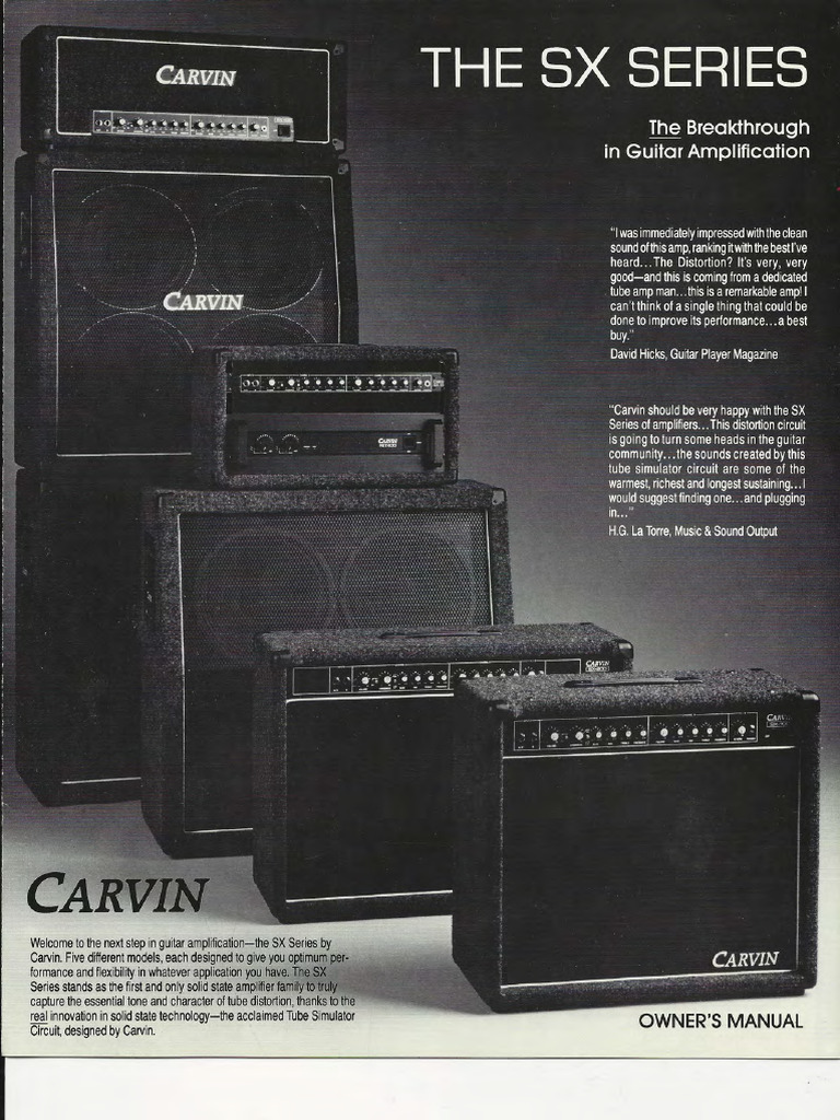 Carvin sx-series-90s | PDF