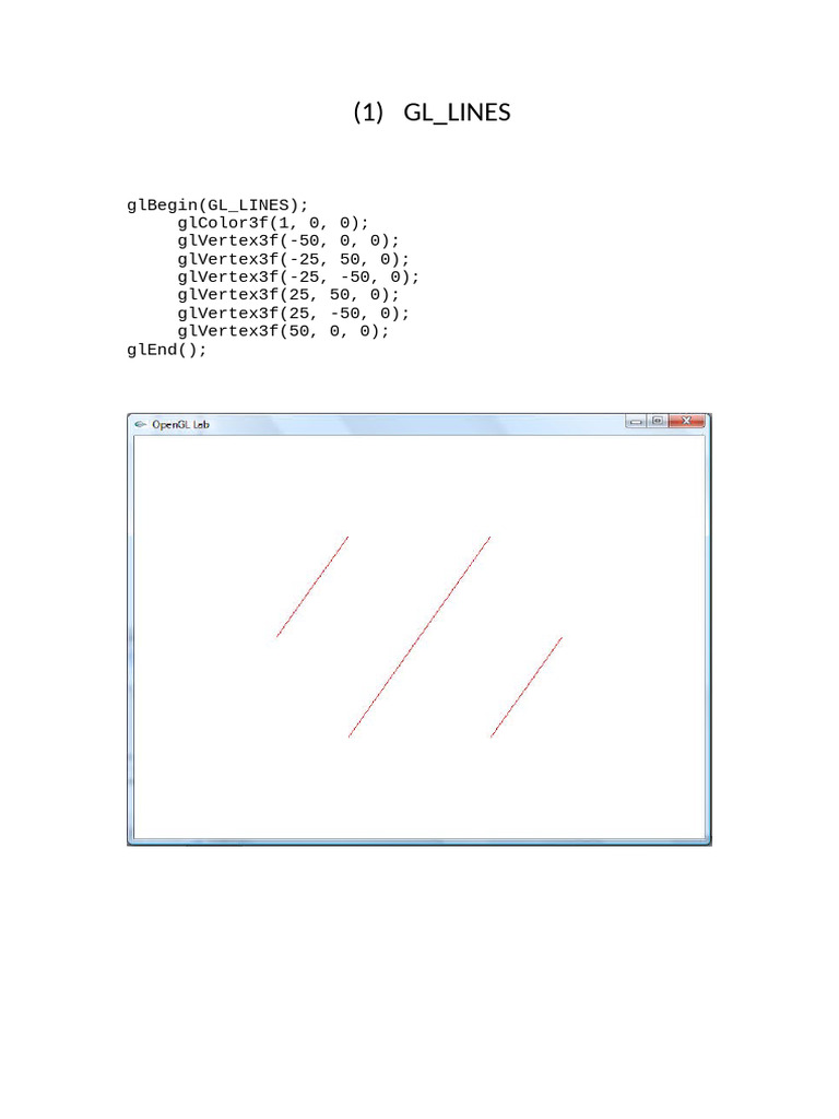 OpenGL Primitives | PDF