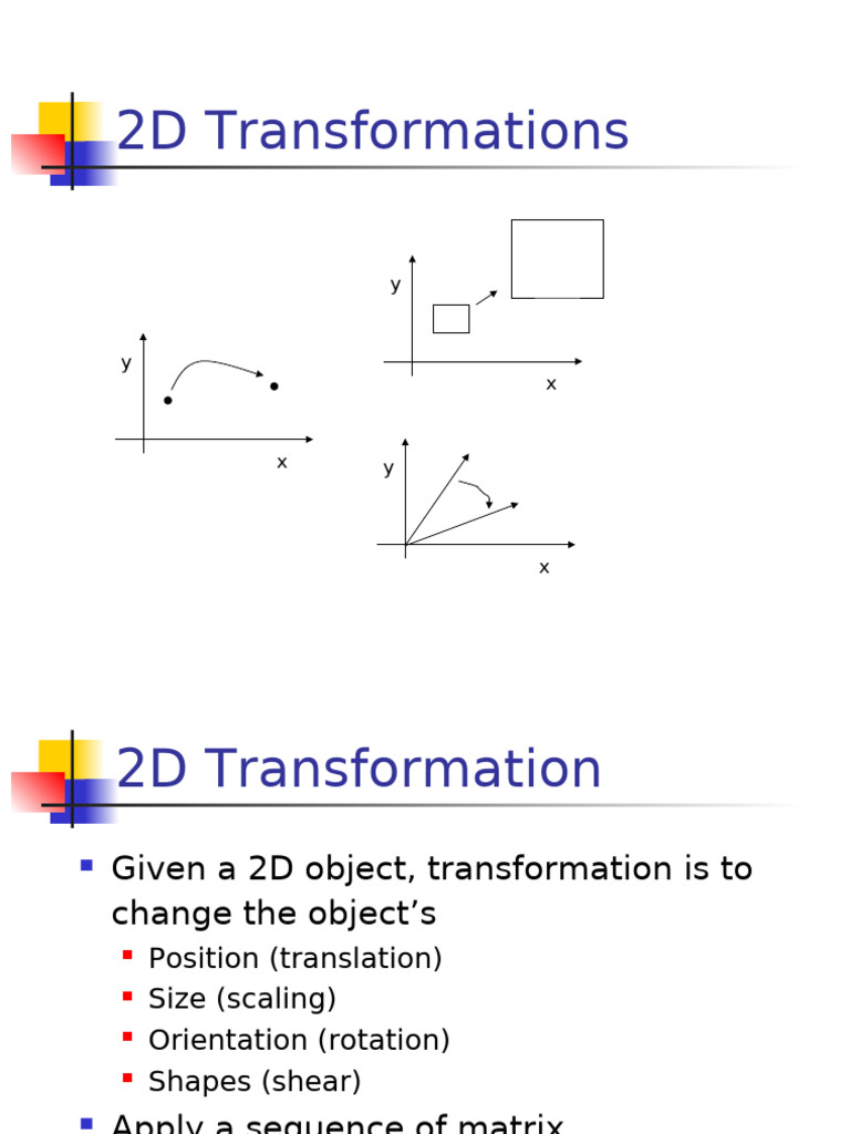 Lab 6 Transformation | PDF | 2 D Computer Graphics | Rotation