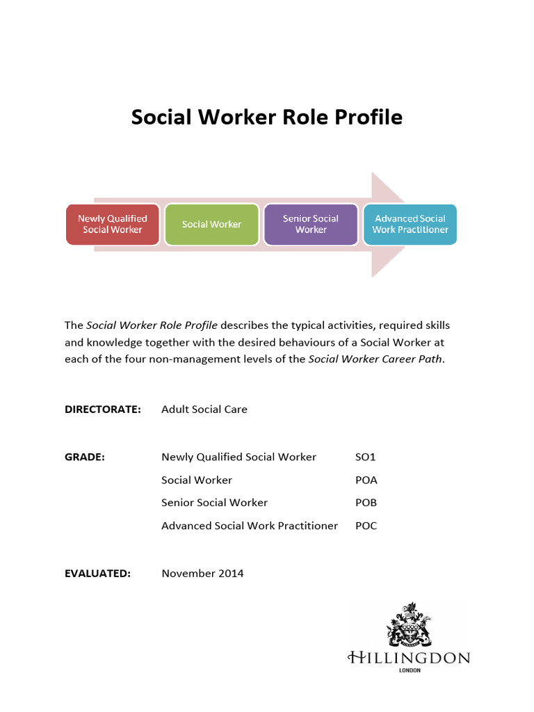 Social Worker Role Profile | PDF | Social Work | Regulatory Compliance