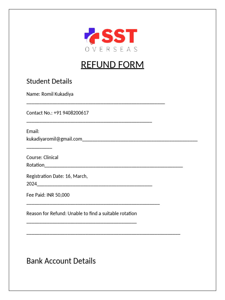 REFUND FORM (1)[1] | PDF