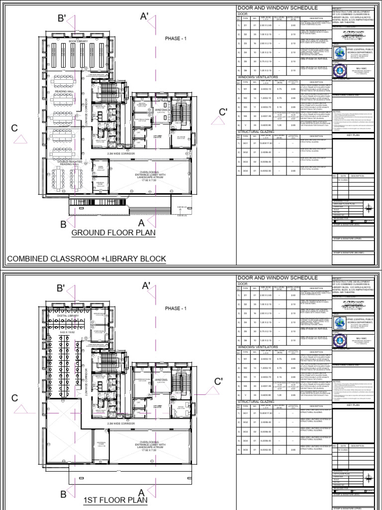 Imu Library Building | PDF | Door | Components