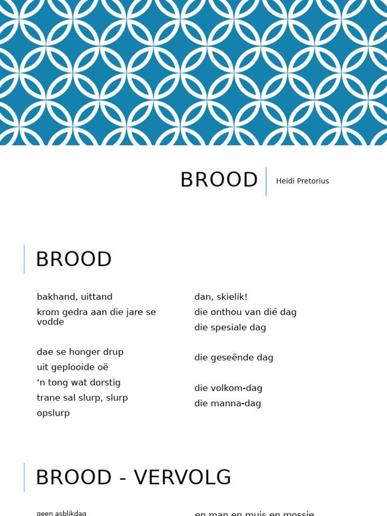 Brood Gedig Analise | PDF