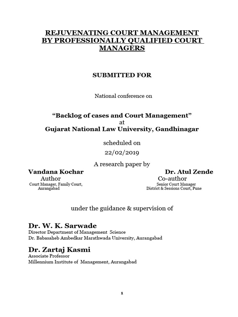 Effective Court Managers | PDF | Rule Of Law | Judiciaries