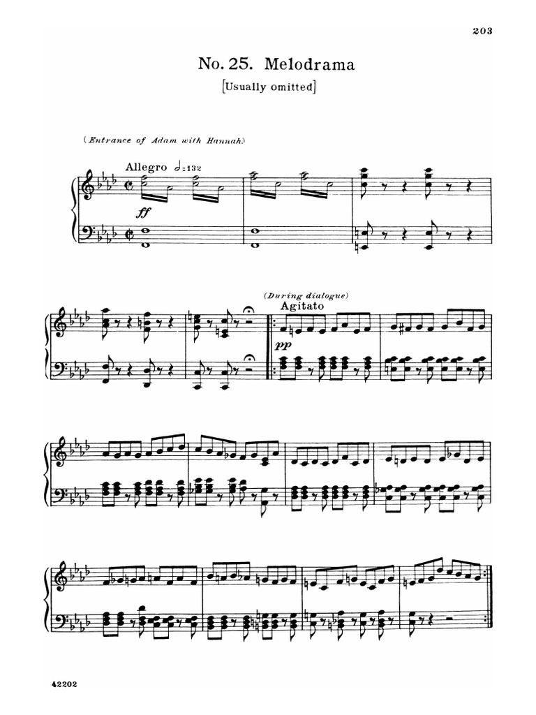 Ruddigore MELODRAMA Piano | PDF