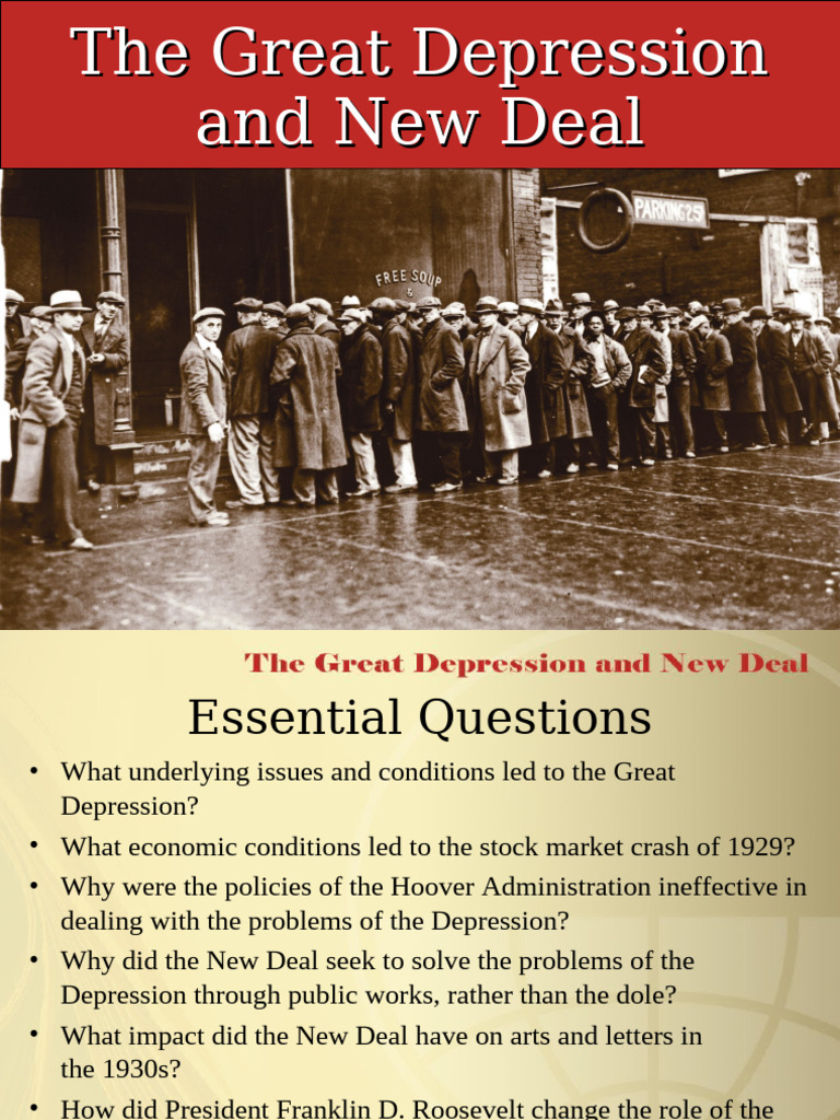 ZP396 Great Depression and New Deal 1 | PDF | Franklin D. Roosevelt ...
