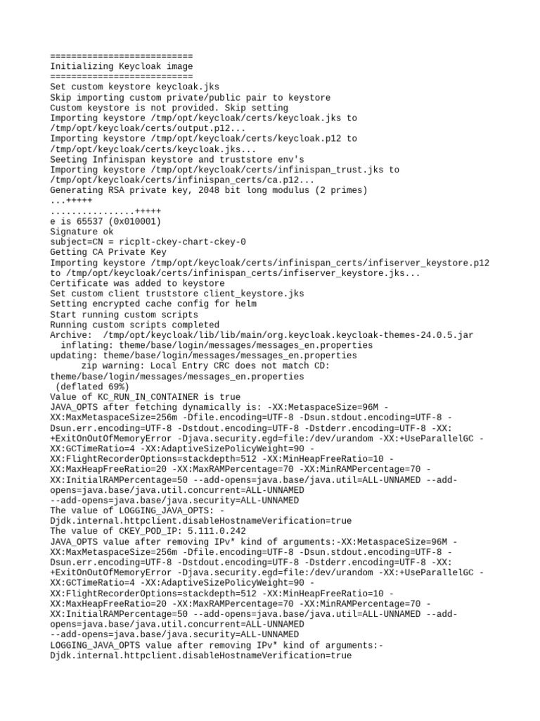 Keycloak Initialization and Configuration Guide | PDF | Computing | Data Management