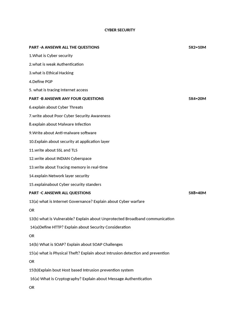 Comprehensive Cyber Security Guide | PDF