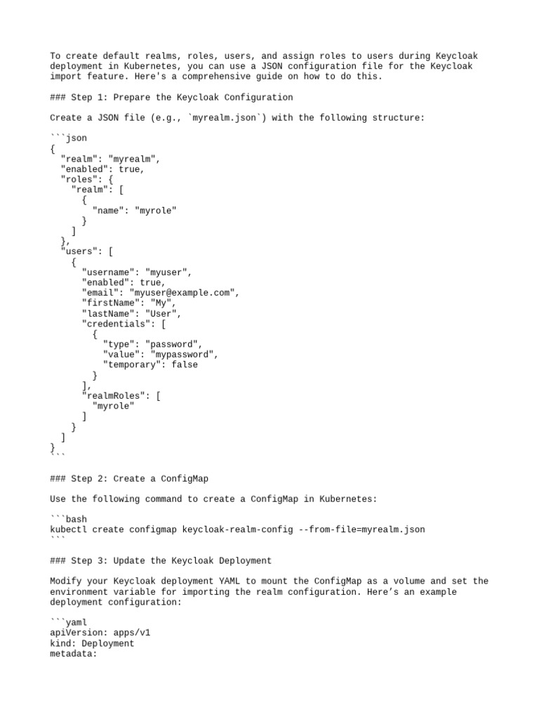 KeyCloak_RealmsAndUsers | PDF
