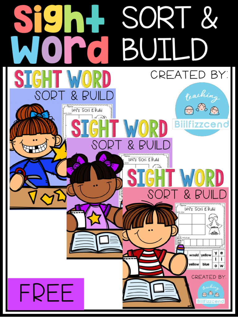FREESightWordSortandBuild 1 | PDF | Copyright Law | Freedom Of ...