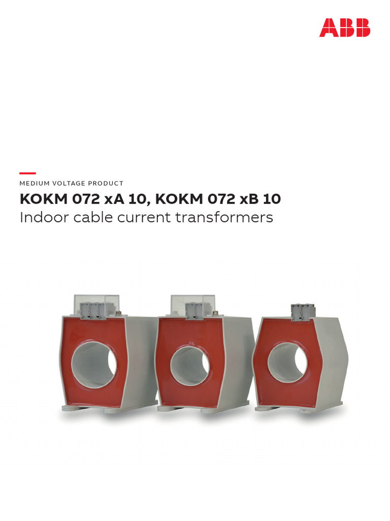 Indoor Medium Voltage Current Transformers | PDF | Transformer | Electricity