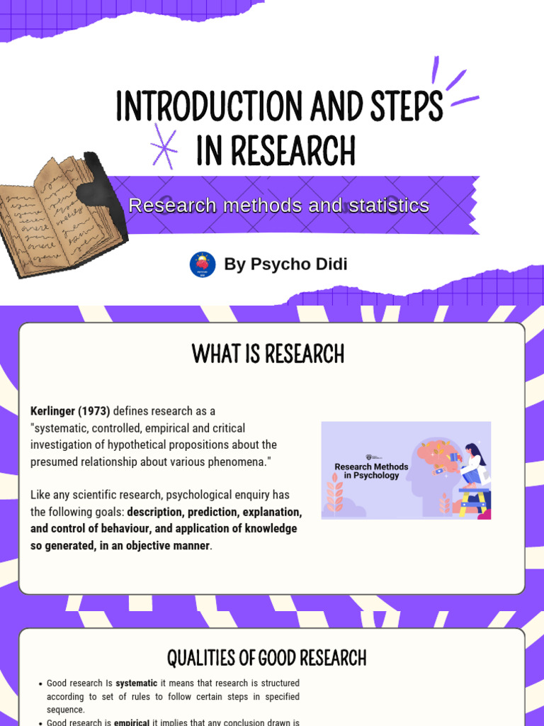 Research Methods and Steps Explained | PDF | Hypothesis | Experiment