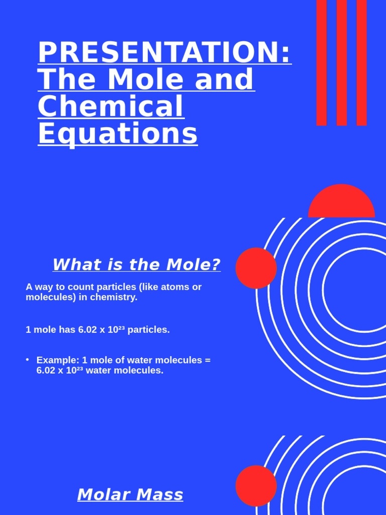 Understanding Moles and Chemical Equations | PDF