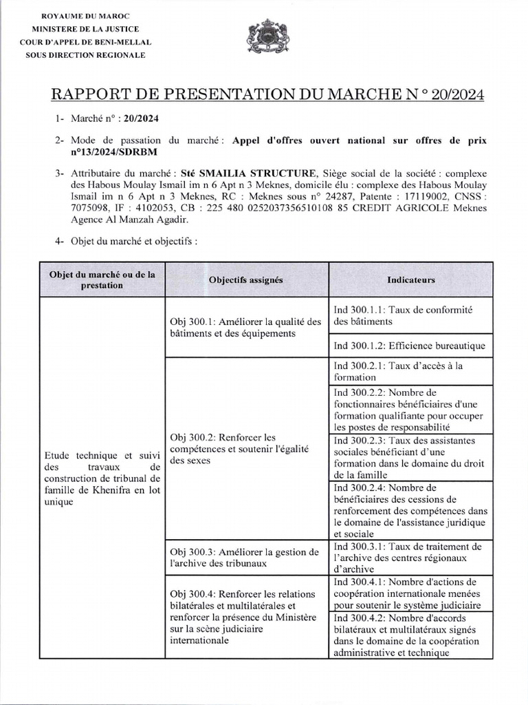 Rapport de Presentation | PDF