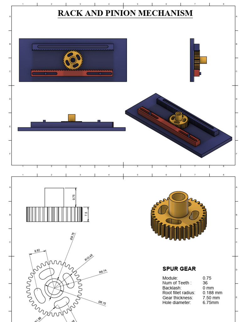 Rack and Pinion | PDF | Gear | Mechanical Engineering