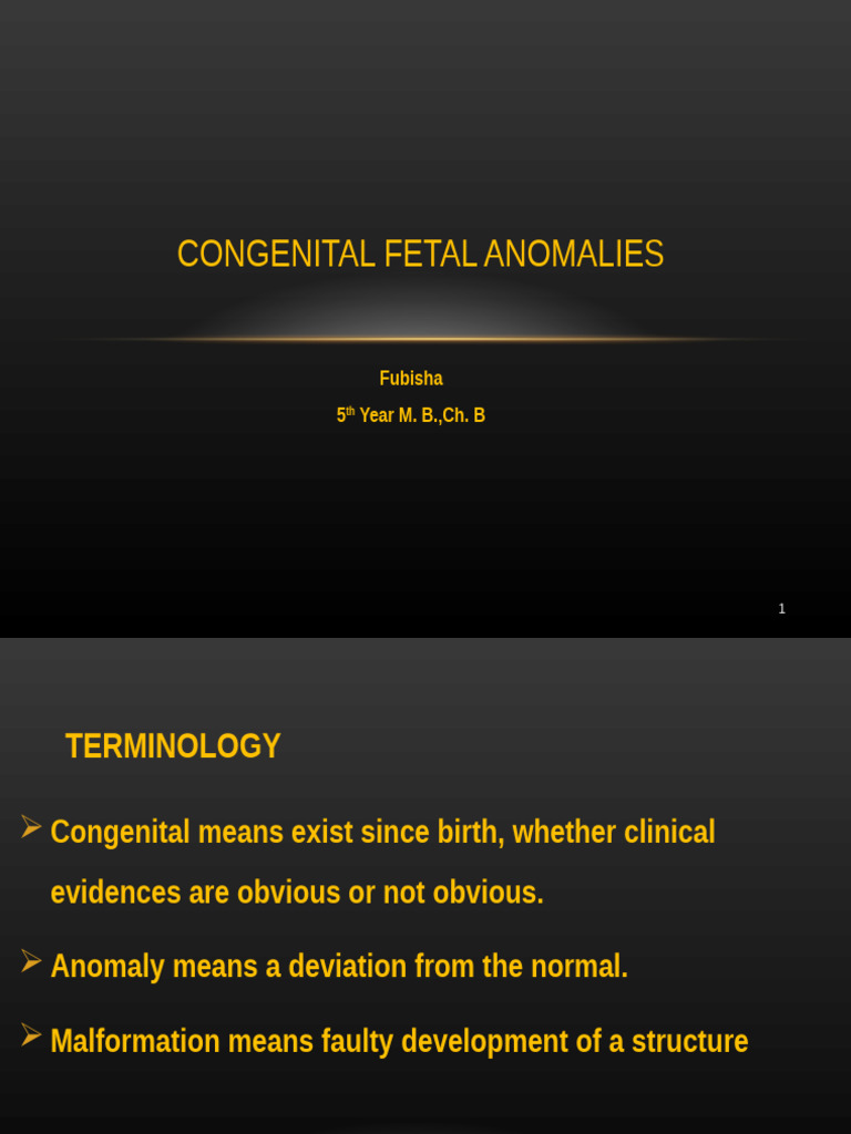Understanding Congenital Fetal Anomalies | PDF | Genetic Disorder ...