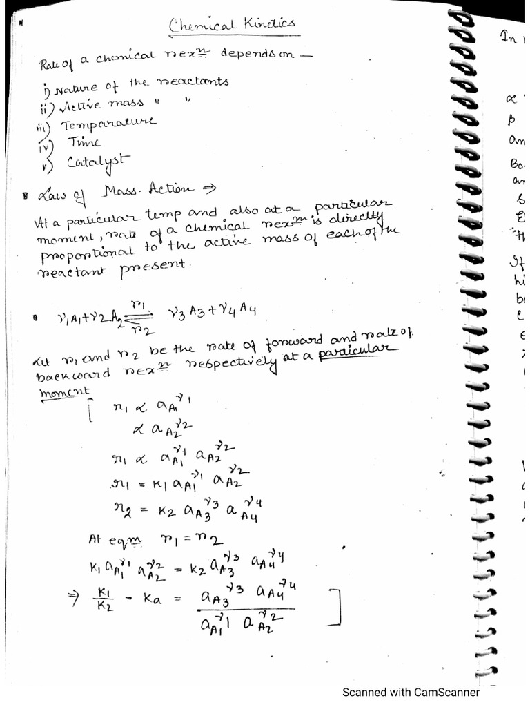 Chemical Kinetics 1 | PDF