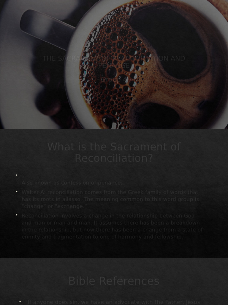 The Sacrament of Reconciliation and Penance | PDF | Penance | Sacraments