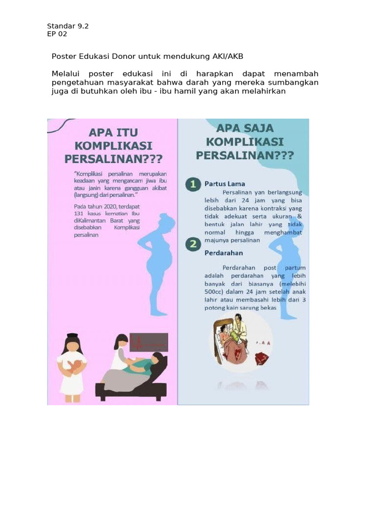 Poster Edukasi Donor untuk mendukung AKI | PDF
