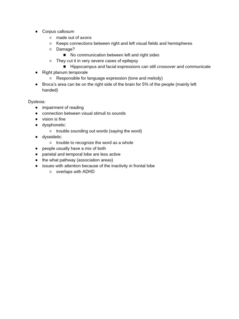 Biopsychology (Cog Functions) | PDF