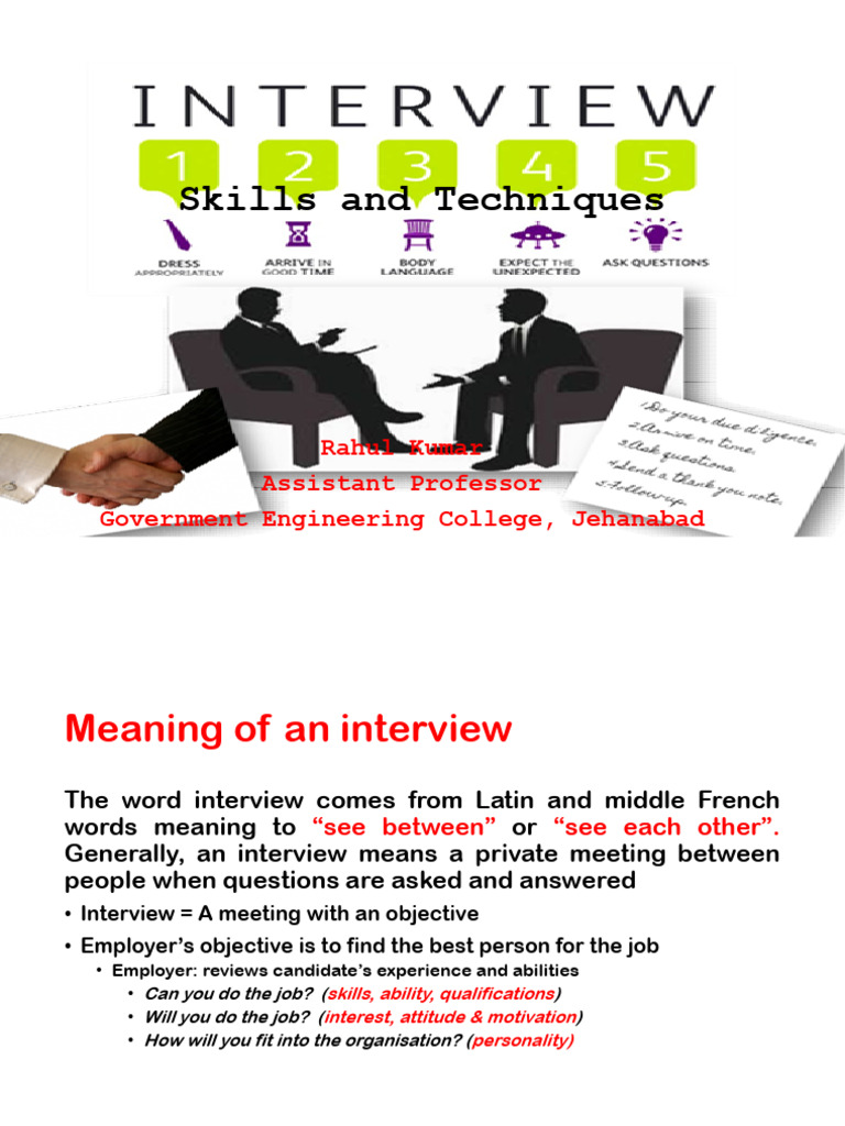 INTERVIEW | PDF | Communication | Interview