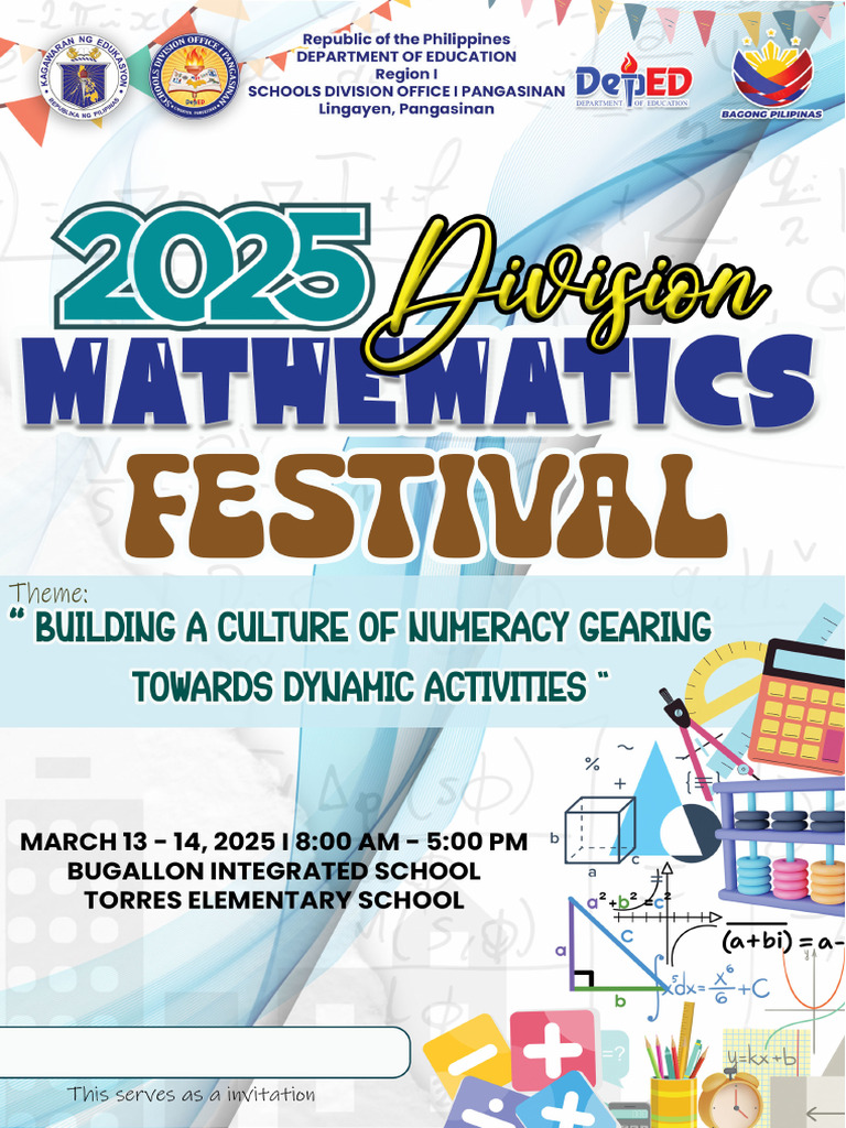 2025 Division Mathematics Festival Program | PDF | Discrete Mathematics ...