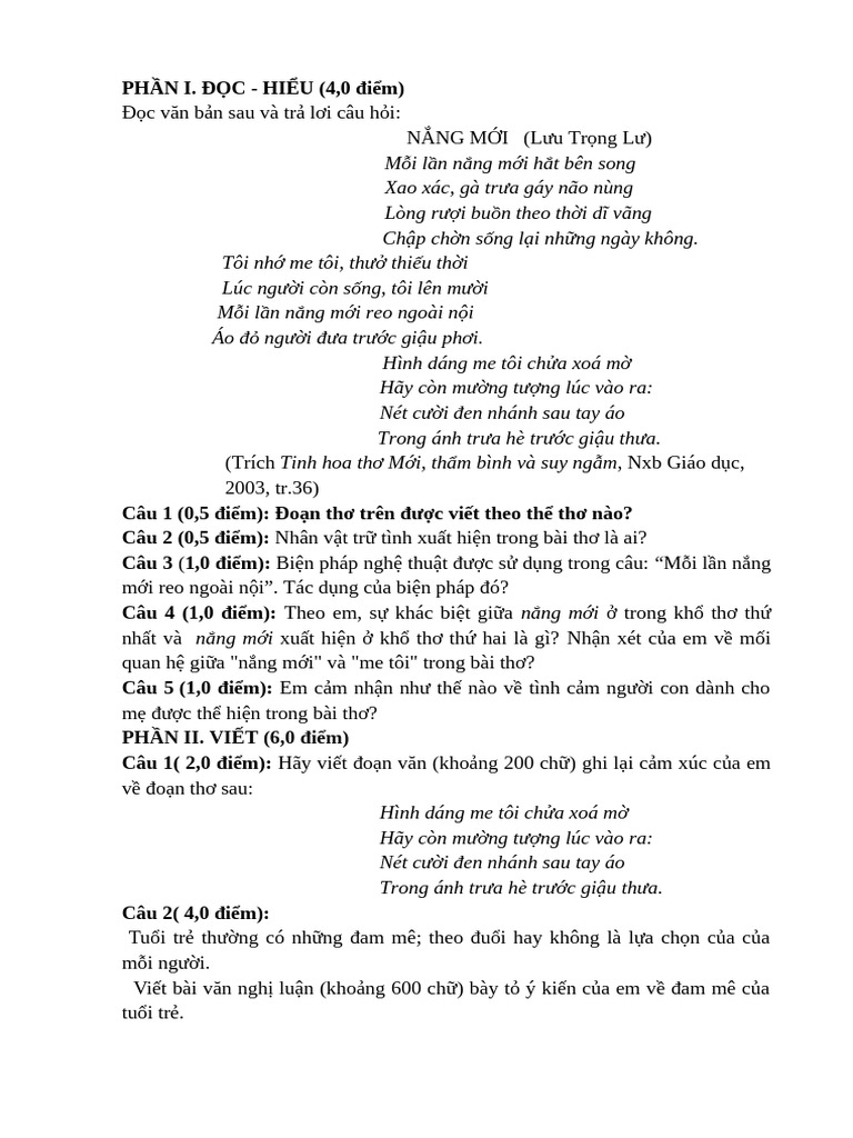 Bai Tap Van 9 | PDF