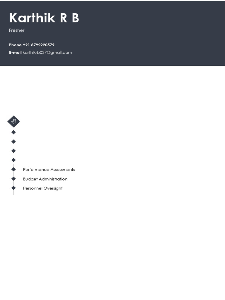 Karthik R B_Resume - Copy | PDF