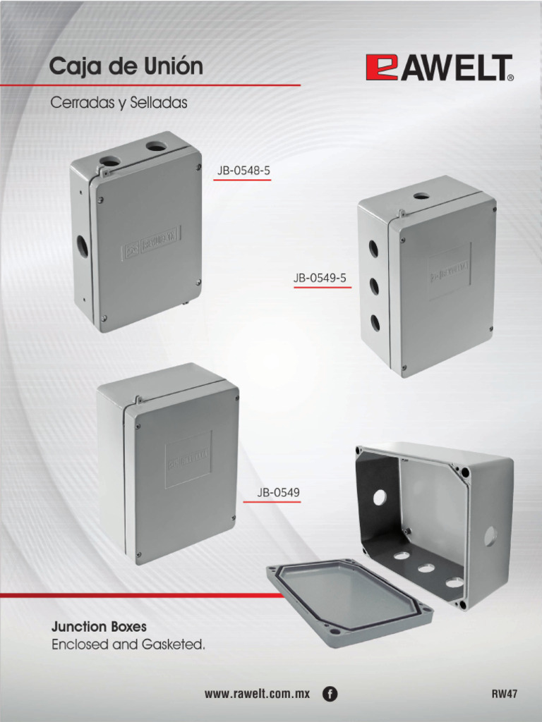 Cajas Empalme Rawelt | PDF | Elementos químicos | Ingeniería de Edificación