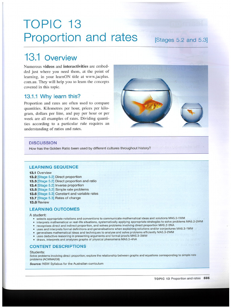CH 13 - Ratios and Rates | PDF