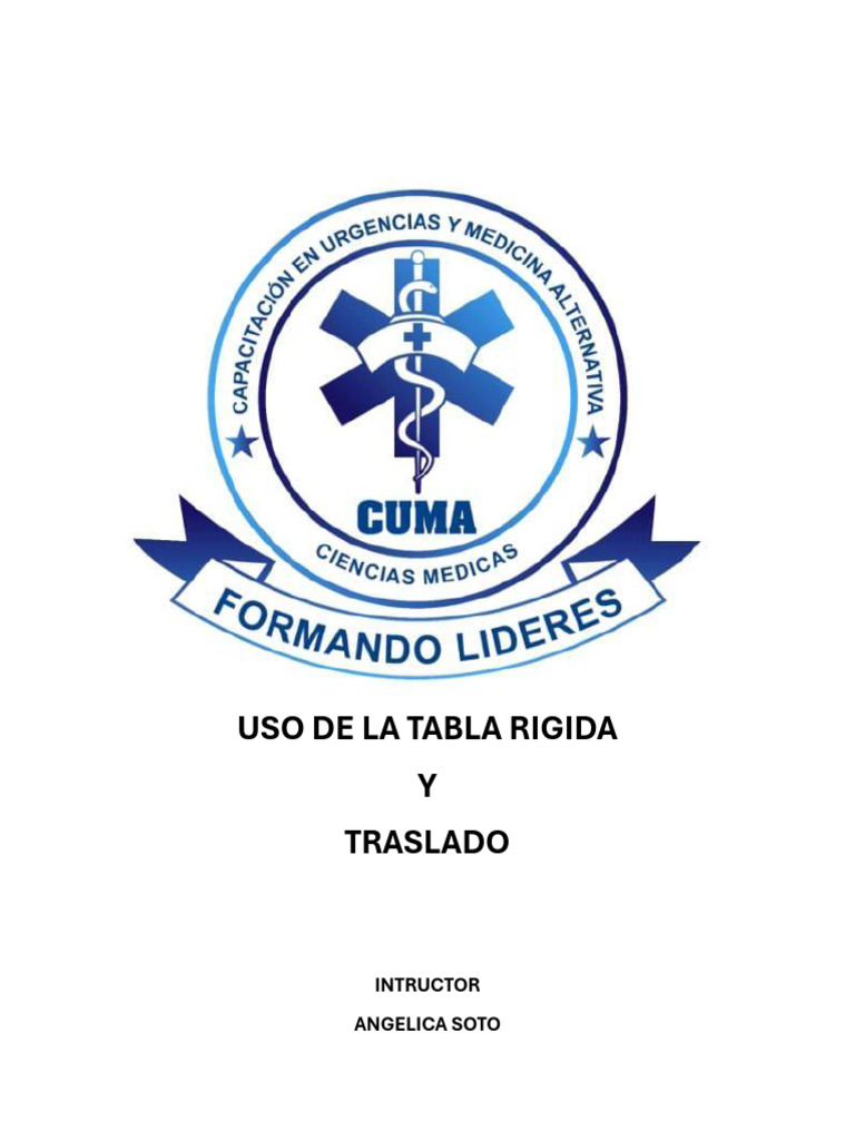 USO Correcto de La Tabla Rigida | PDF | Reanimación cardiopulmonar
