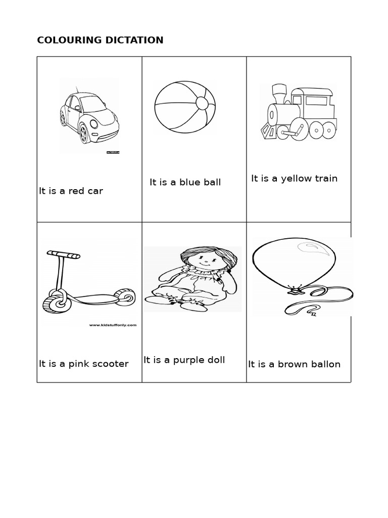 Colouring Dictation | PDF