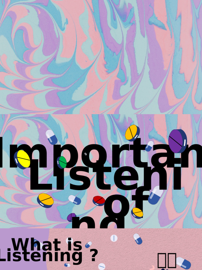 Importance of Listening Group 1 | PDF