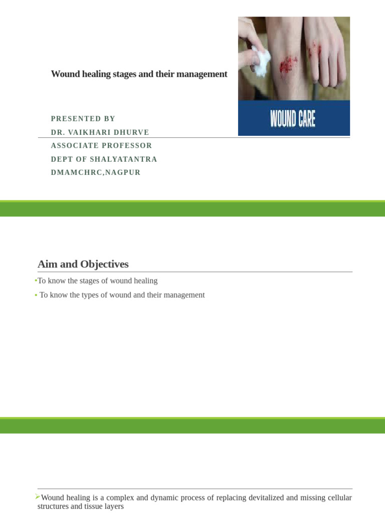 Wound Healing Stages and Management Guide | PDF | Wound | Wound Healing