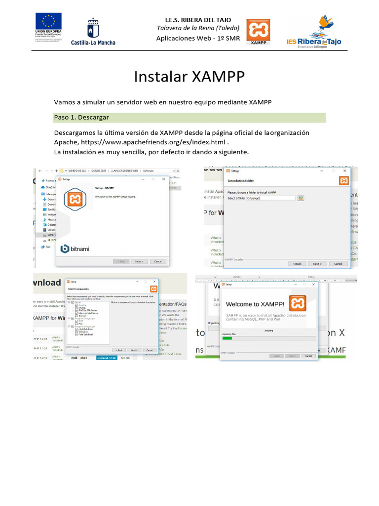 Instalación XAMPP | PDF | Mi sql | Servidor HTTP Apache